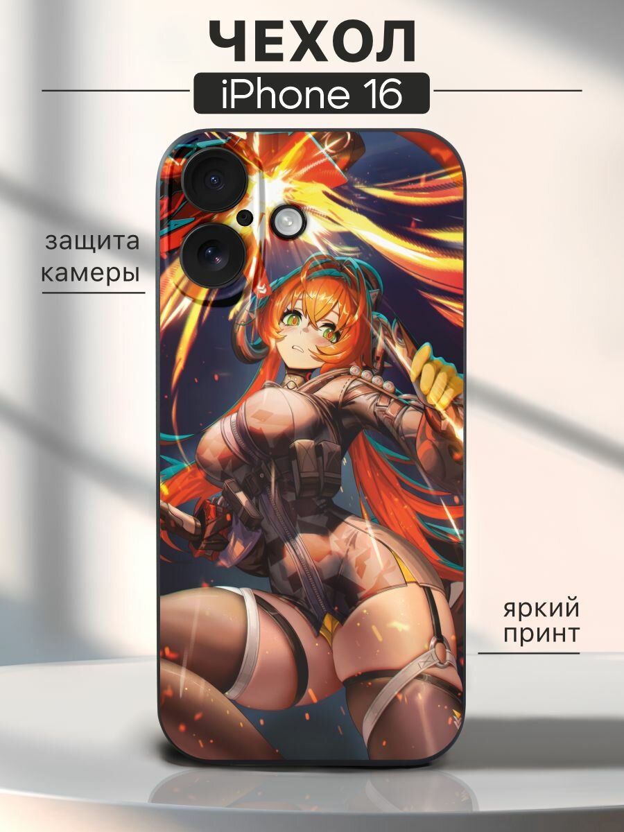 Чехол на iPhone 16 Орфея и Магус - Zenless Zone Zero
