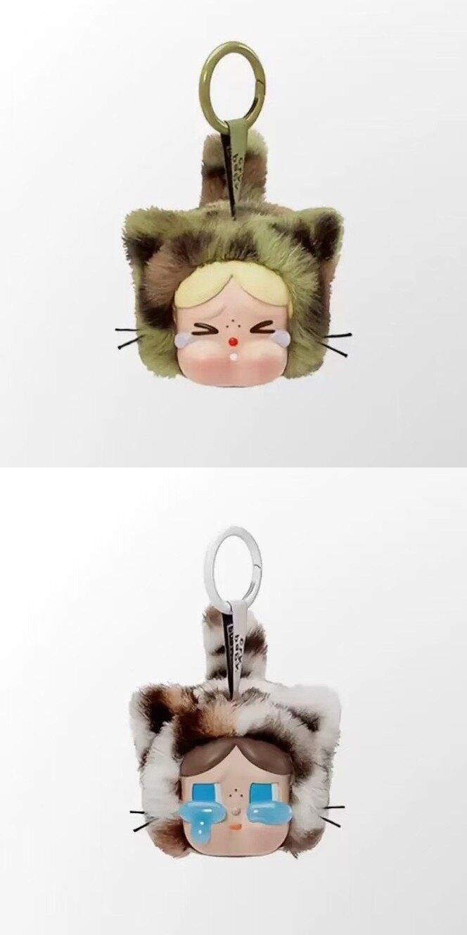 POP MART - Коллекция CRYBABY Wild but Cutie Vinyl Plush Pendant Слепая коробка, Подарки, украшения комнат, 2 шт