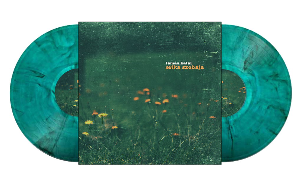 Виниловая пластинка Tamas Katai (Thy Catafalque) - Erika Szobaja 2-LP Marbled Turquoise & Black
