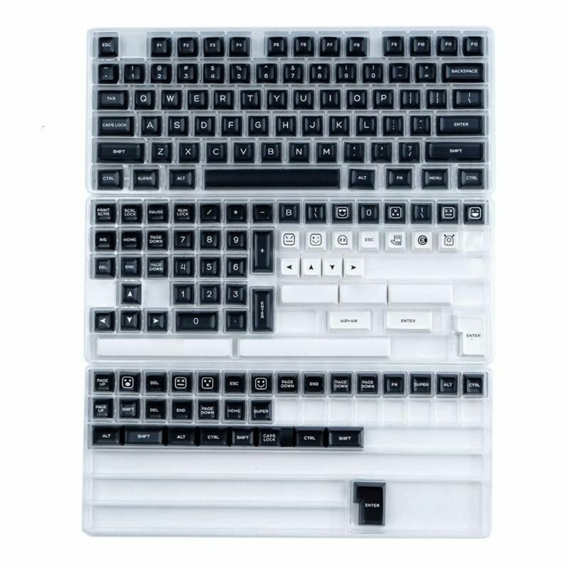 160 WOB PBT Двойные Кейкапы SA Профиль, Черный