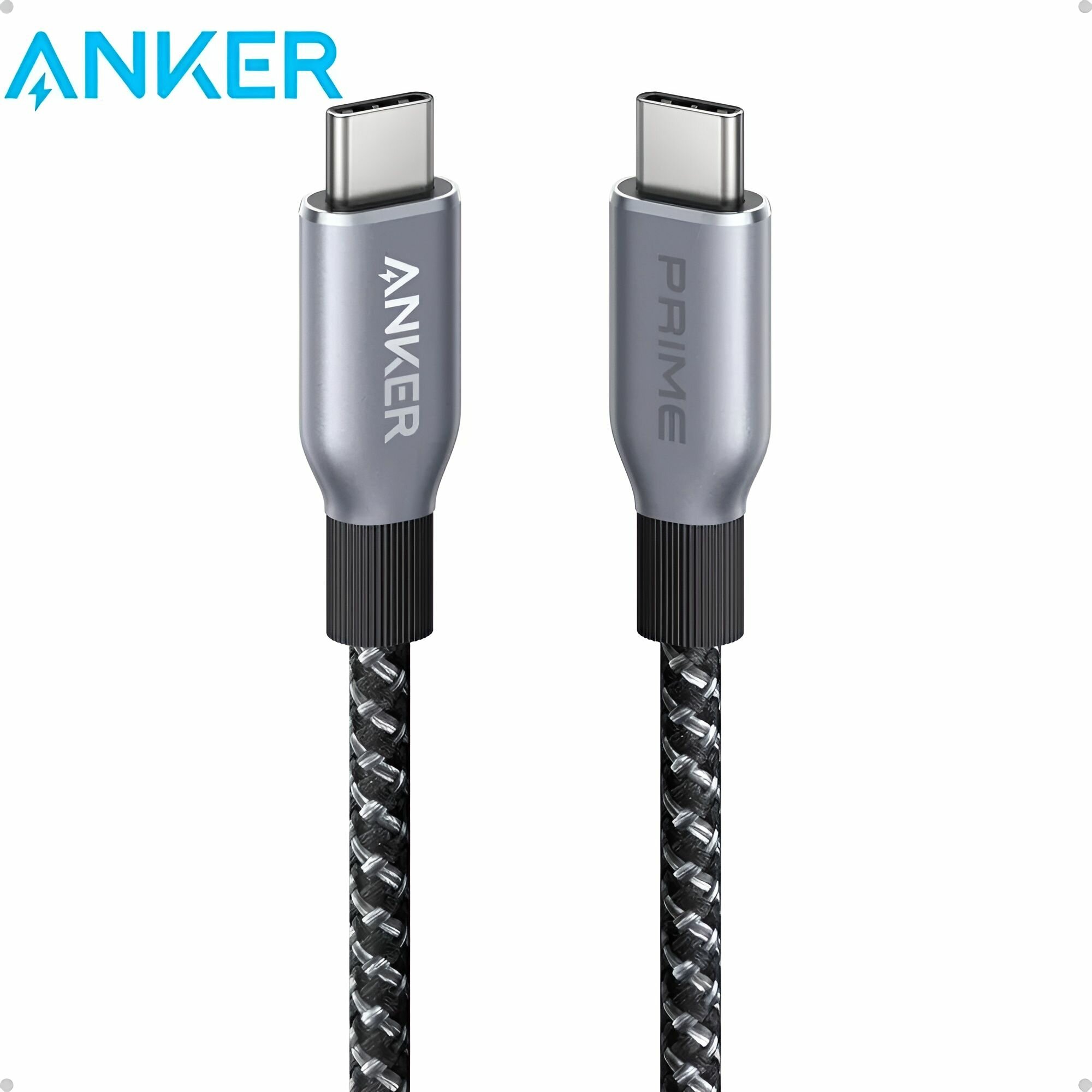 Кабель ANKER 240W USB-C to USB-C 0.9m, черный
