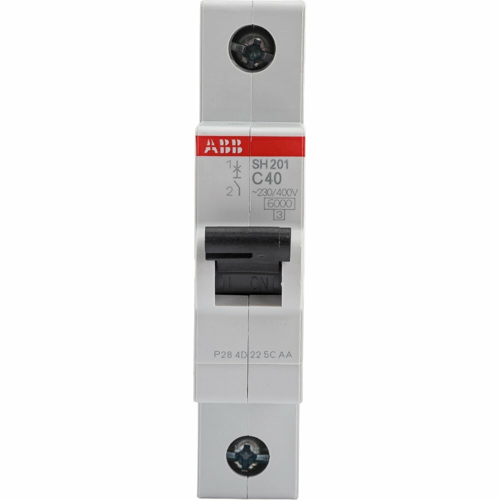 Автоматический выключатель ABB однополюсный, 40А, С, SH201, 6.0кА 2CDS211001R0404