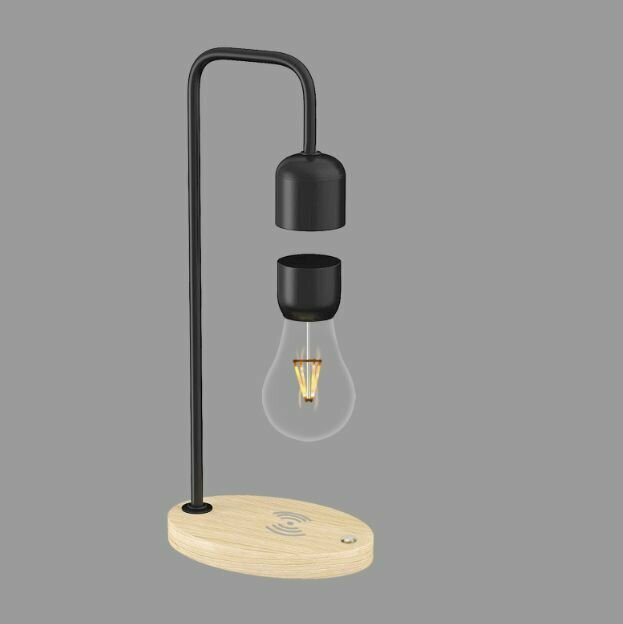 Левитирующая лампа с функцией беспроводной зарядки