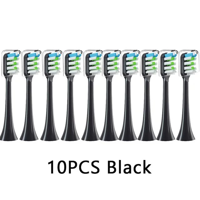 Сменные насадки для зубной щетки SOOCAS X3/X3U/X5 5/10 шт. 10pcs Black
