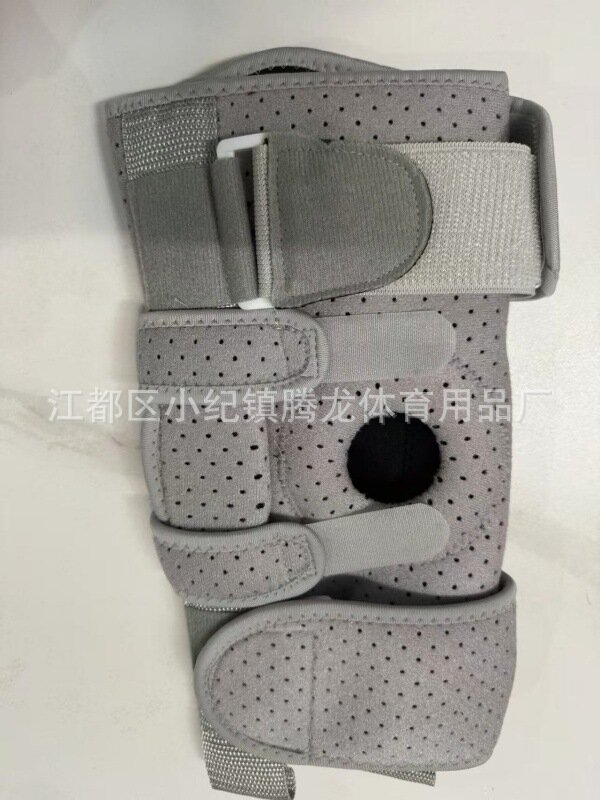 Наколенник с четырьмя пружинами, спортивная поддержка для колена, дышащий наколенник для активного отдыха, баскетбола, велоспорта, усиленное защитное снаряжение для бега