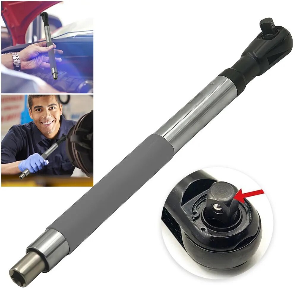 Автоматический удлинительный ключ, беспроводной электрический гаечный ключ с храповым механизмом, ударный крутящий момент