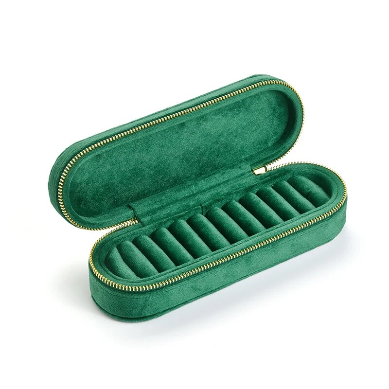 Бархатная шкатулка TAIMY для колец Изумрудный, G116
