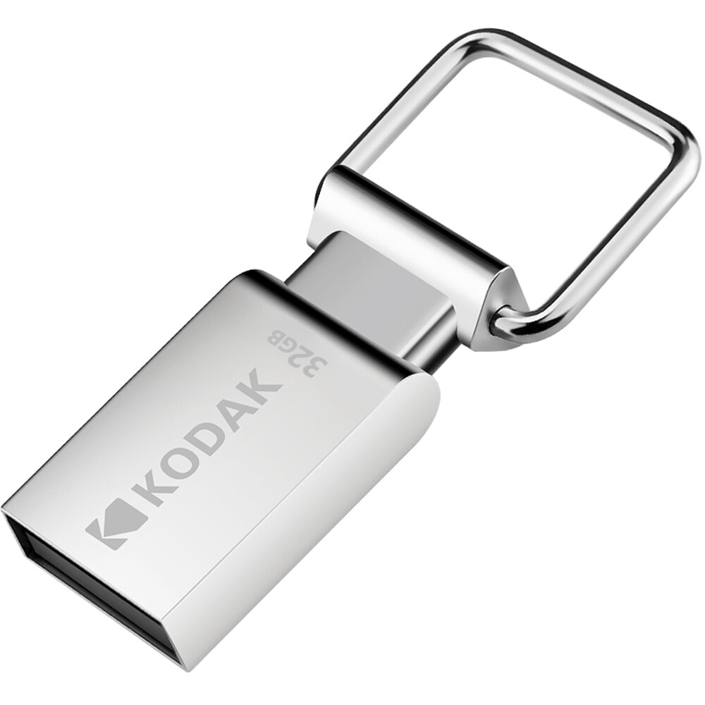 Kodak K112 USB Flash Drive 32G USB2.0 Metal Waterproof Mini Memory Stick Silver Portable Car Pen Drives Flashdisk