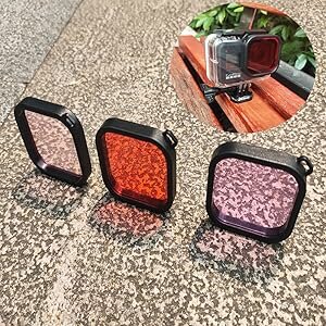 Фильтр для дайвинга, GOPRO Спортивная камера Водонепроницаемый чехол-фильтр, Три цвета