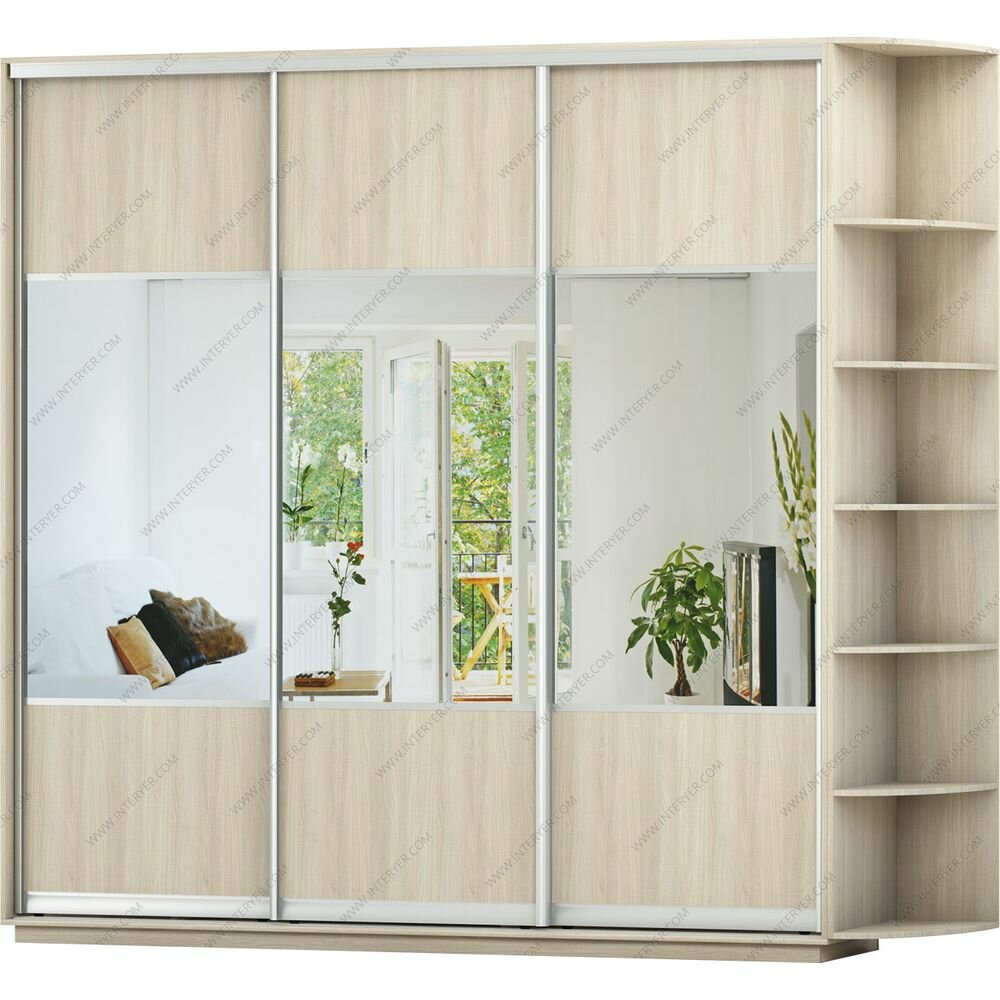 Шкаф-купе Фортуна К Байкал Трио Комби ккку