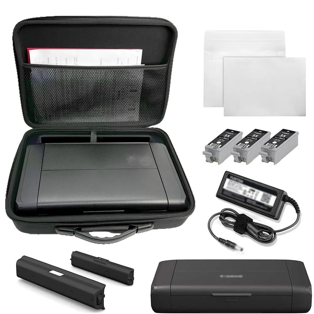 Чехол для переносного принтера Canon PIXMA TR160/TR150/iP110 из нейлона с EVA-вставками