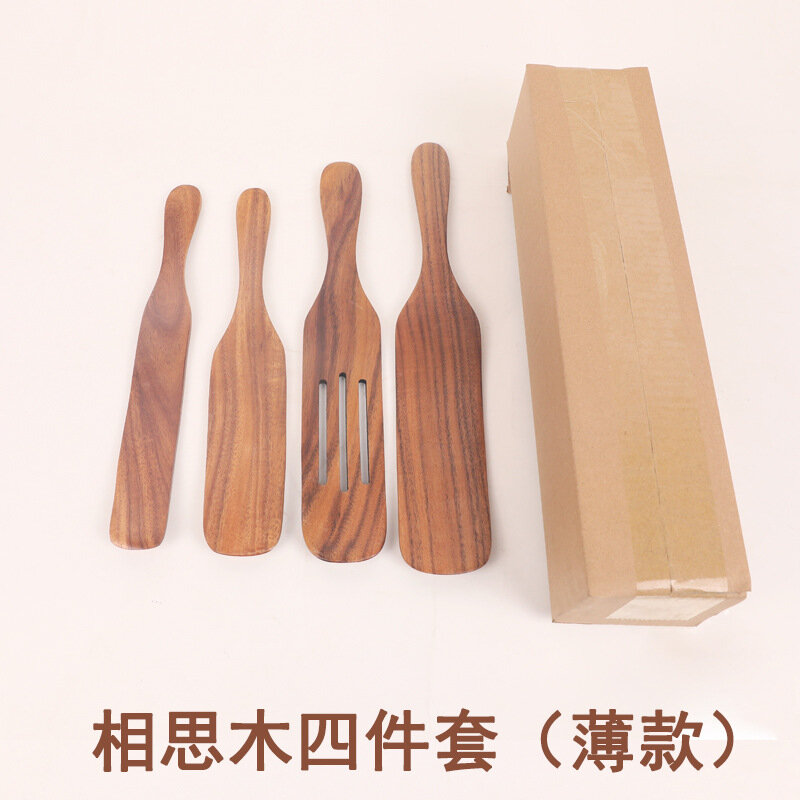 Лопатка для приготовления салата из дерева акации, перемешивается, лопаточка для жареного стейка, соуса, трансграничная