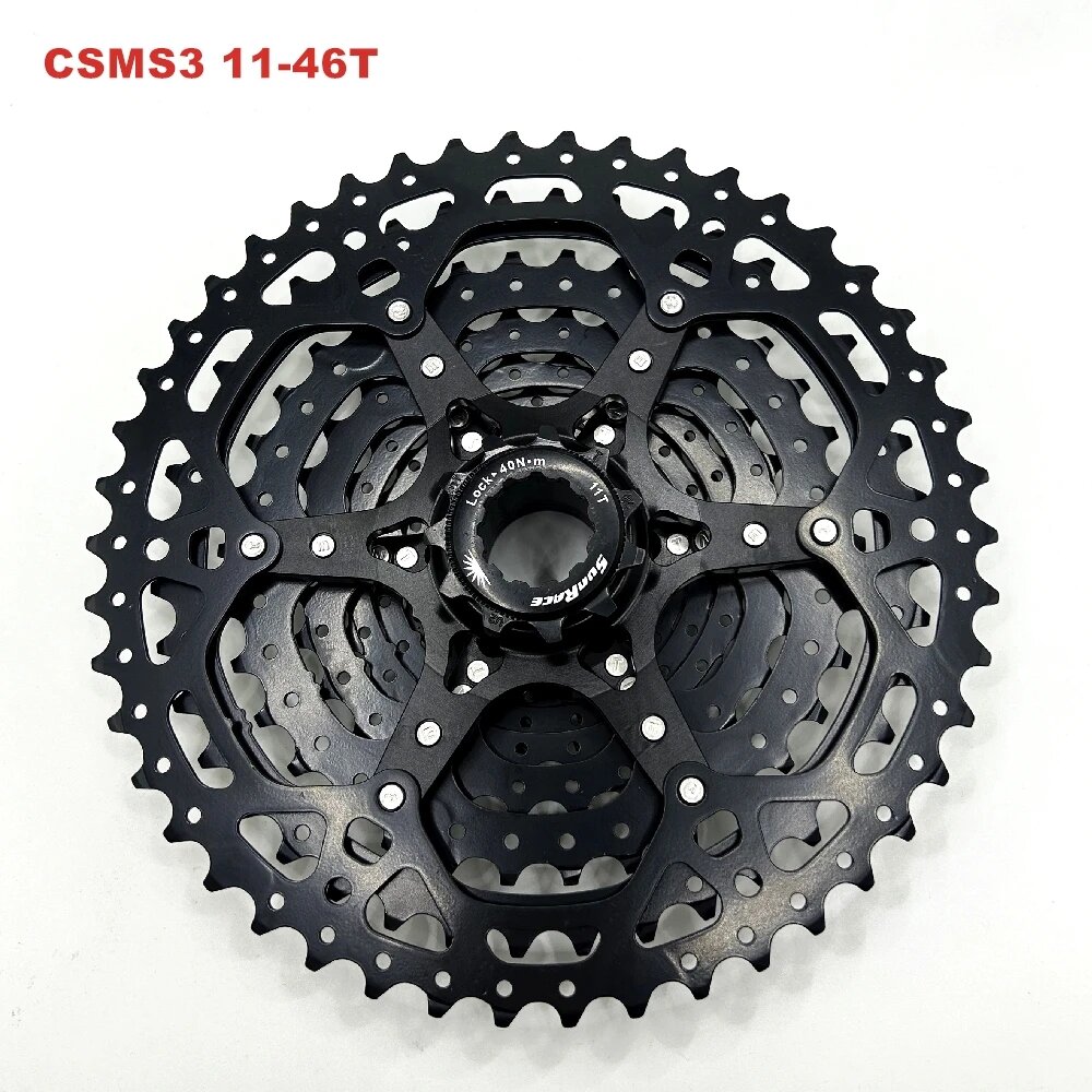 SunRace CSMS3 CSMX3 10-скоростная кассета 11-46T черная CSMS3 11-46T Blakc