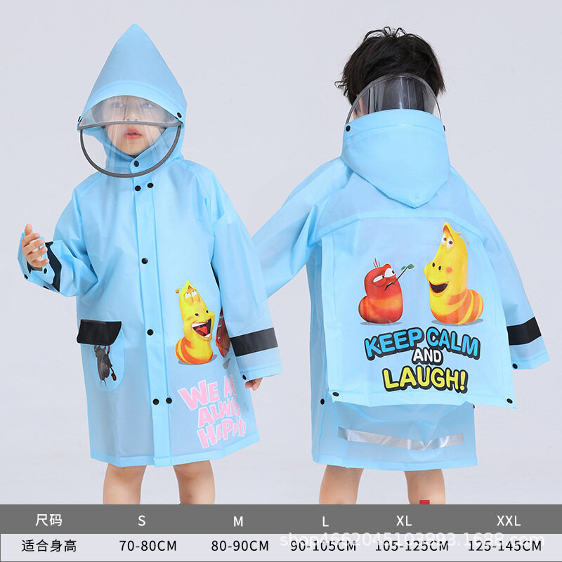 Детский дождевик для мальчиков и девочек, пончо для детского сада, школьная спецодежда для учеников с местом для рюкзака