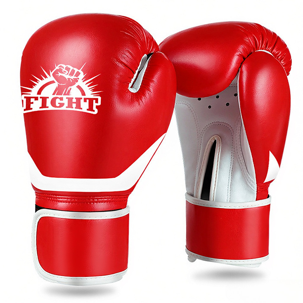 Перчатки для бокса Кикбоксинг Муай Тай Тренировочные перчатки для пучинного мешка Спортивные перчатки для открытом воздухе Оборудование для бокса Материал: Кожа коровья + Полиэстер Цвет: Красный / Черный Тип: 8 унции / 10 унций / 12 унций Размер 8 унций: