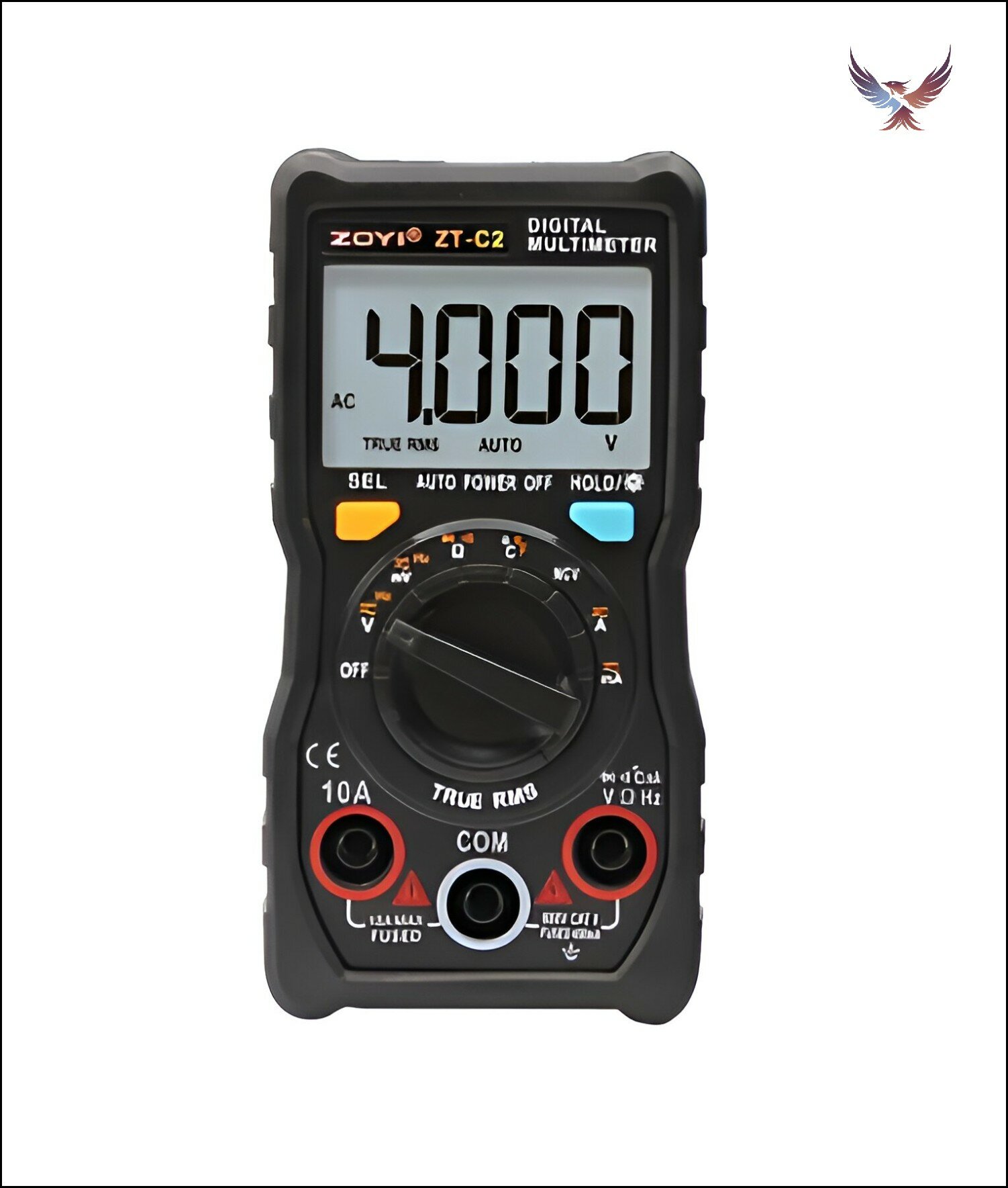 Мультиметр ZT-C2, цифровой, True-RMS, компактный, с фонариком, защита до 550 В