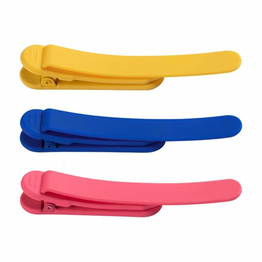 Мягкие силиконовые закладки для книг, 3 шт, Розово-красный желтый синий