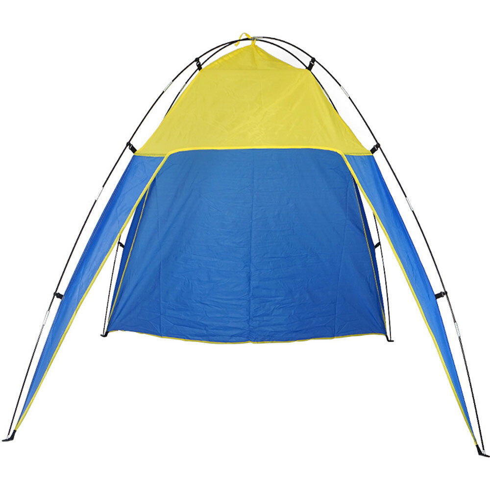 Outdoor Canopy Camping Tent Beach Shade Awning with Carrying Bag Color Blue Beige Material Polyester Cloth Alumimum Size 2100*2300*1600mm 82.7*90.6*63.0in Weight 1kg 2.2lb Package Size 87*87*640mm 3.4*3.4*25.2in Package Weight 1.5kg 3.3lb Packing List 1
