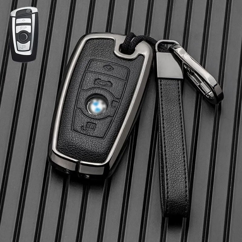 Чехол для автомобильных ключей, подходит для BMW 1 2 3 4 5 6 7 серии X1 X3 X4 X5 X6 F36 F25 F26 F30 F34 F10 F07 F20 из цинкового сплава