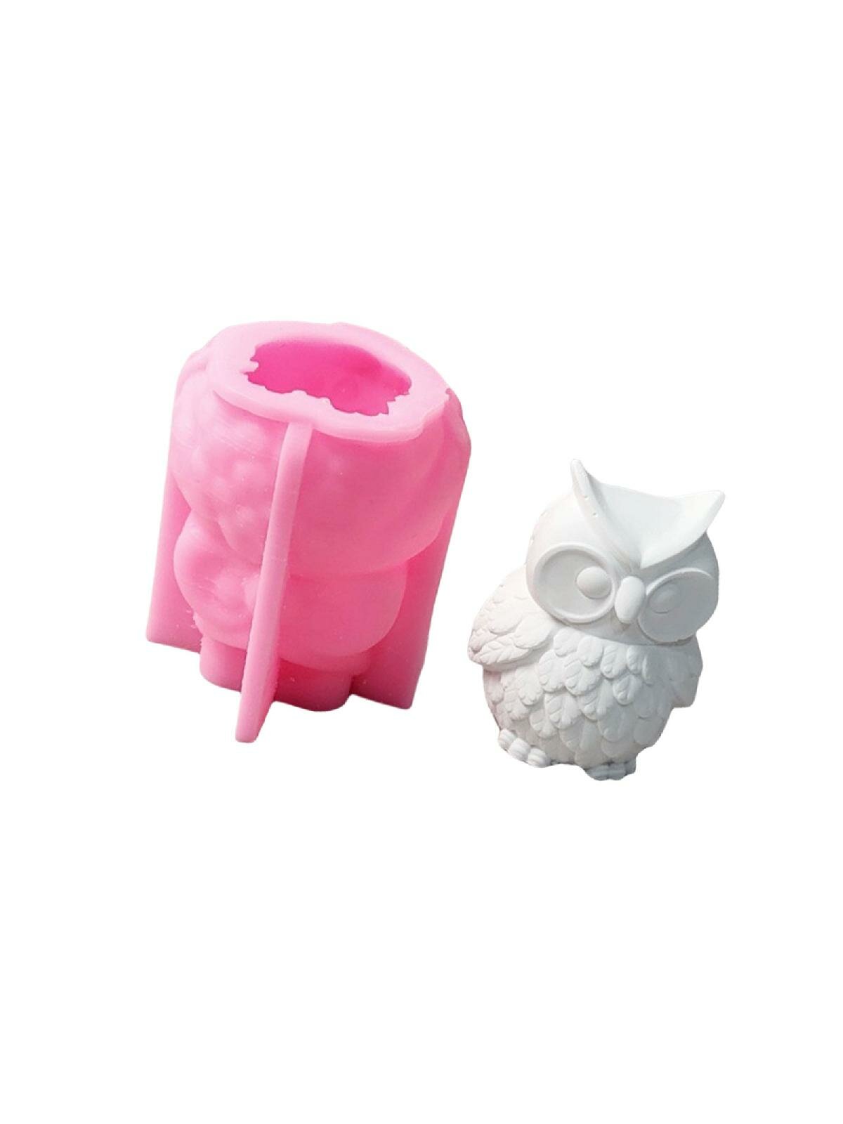 Силиконовая форма в форме совы для украшения дома свечами из эпоксидной смолы
