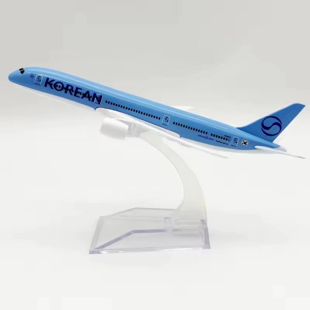 Модель самолета ZOCO Boeing 787 Korean Airlines 1/400 металлический 16см