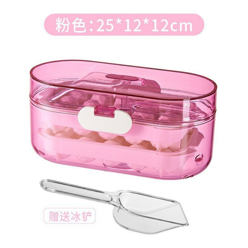 Форма для льда Пресс для льда Домашний холодильник Коробка для хранения домашнего льда Легкое извлечение Быстрое замораживание Инструмент для льда