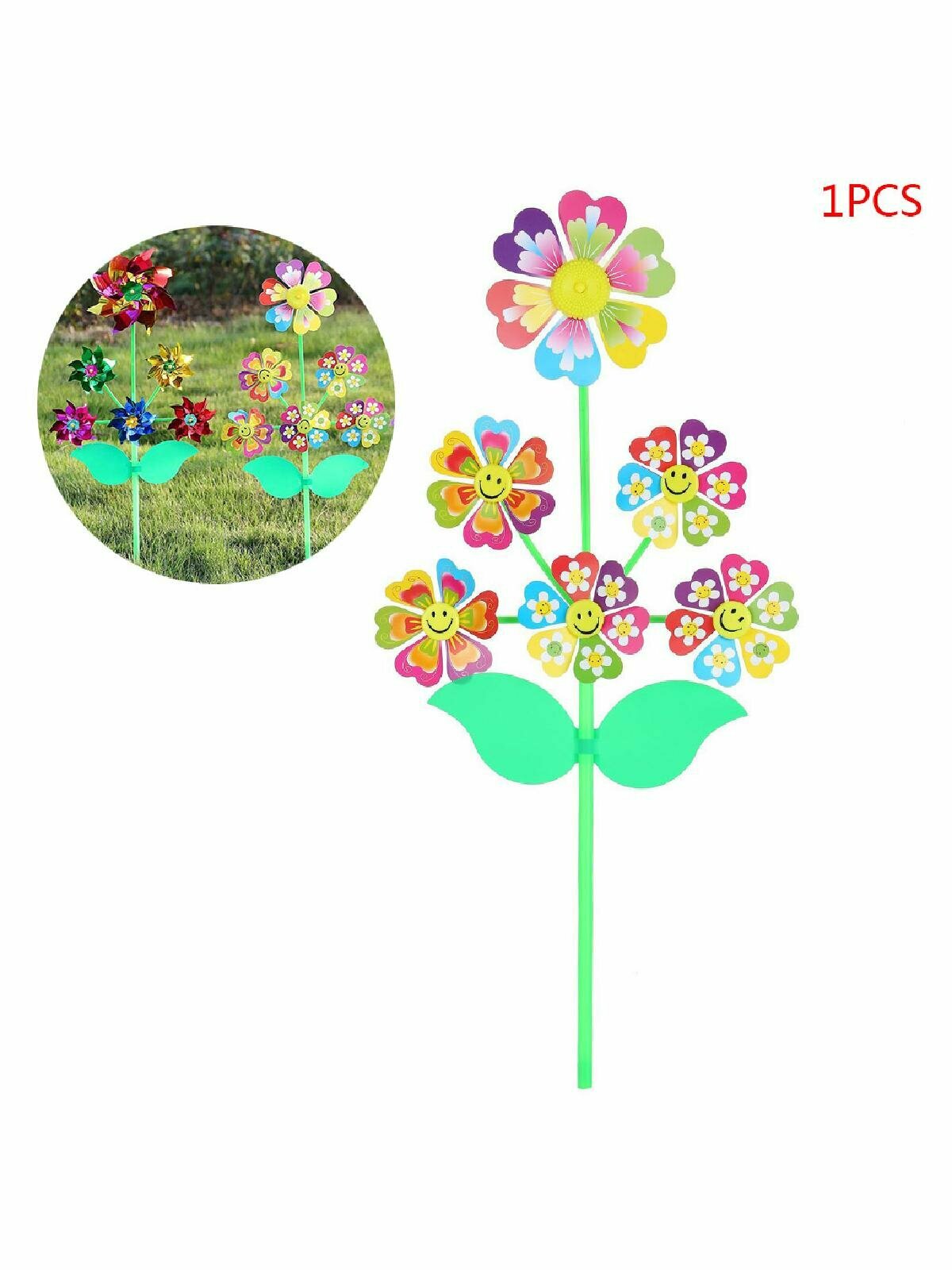 Новая шестиколесная ветряная мельница (произвольный стиль и цвет)