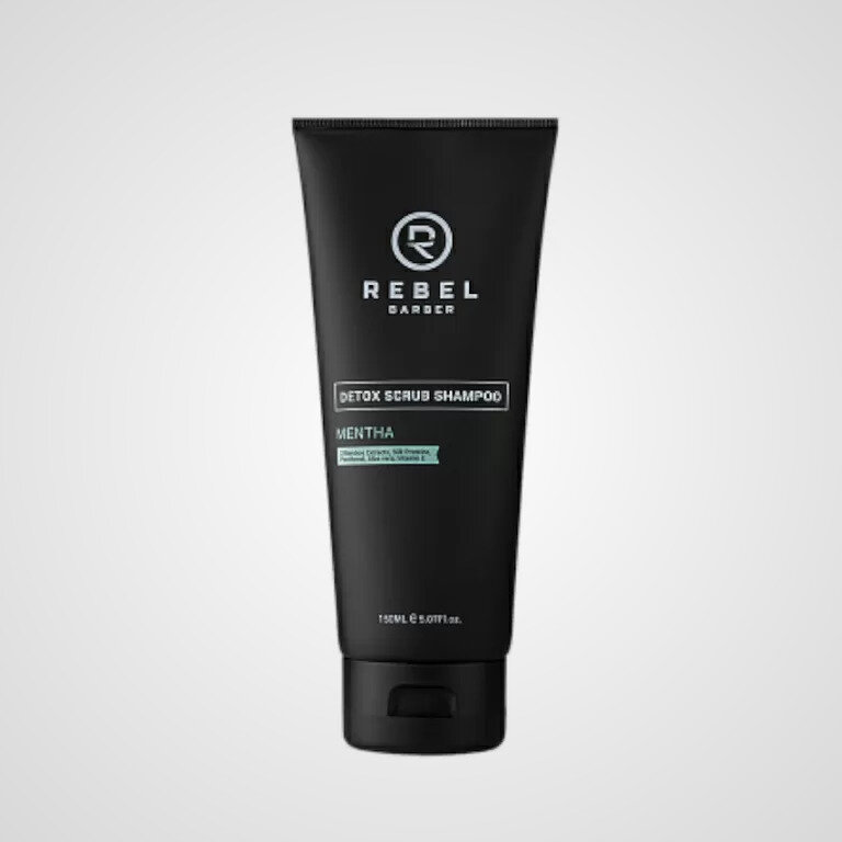 Премиальный шампунь-скраб 150 мл REBEL BARBER Men Detox Scrub Shampoo Шампунь 150 мл