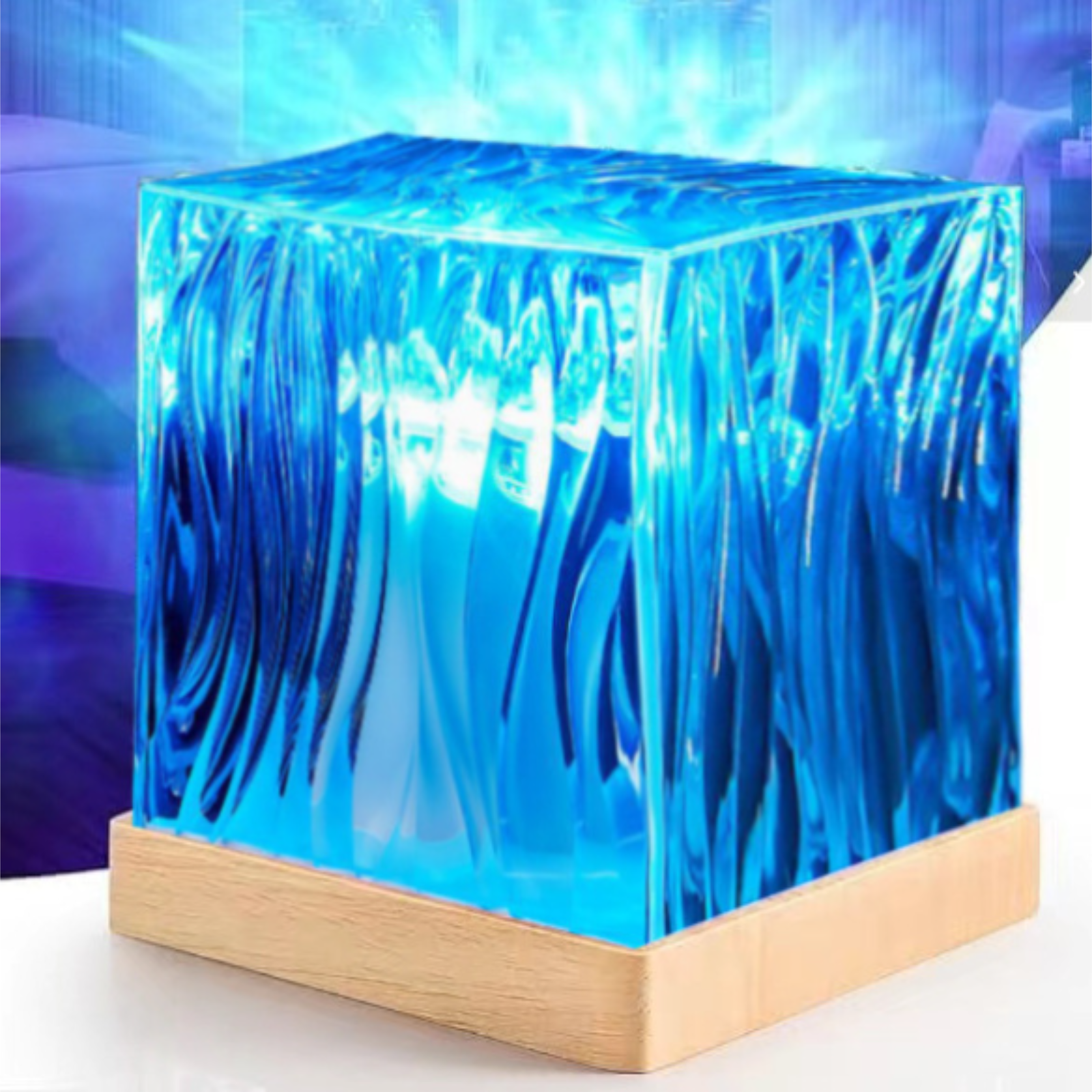 Проектор ночного света Aurora 16 цветов Magic Northern Light свет для заряда водяной пульсации USB пульт дистанционного управления аккумуляторный размеры 11.5*11.5*11.5 мм материал абажур акрилл тип переключателя кнопка