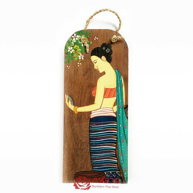 Тайские изделия ручной работы, декоративные картины, украшения для стен Юго-Восточной Азии, ручная роспись, резьба по