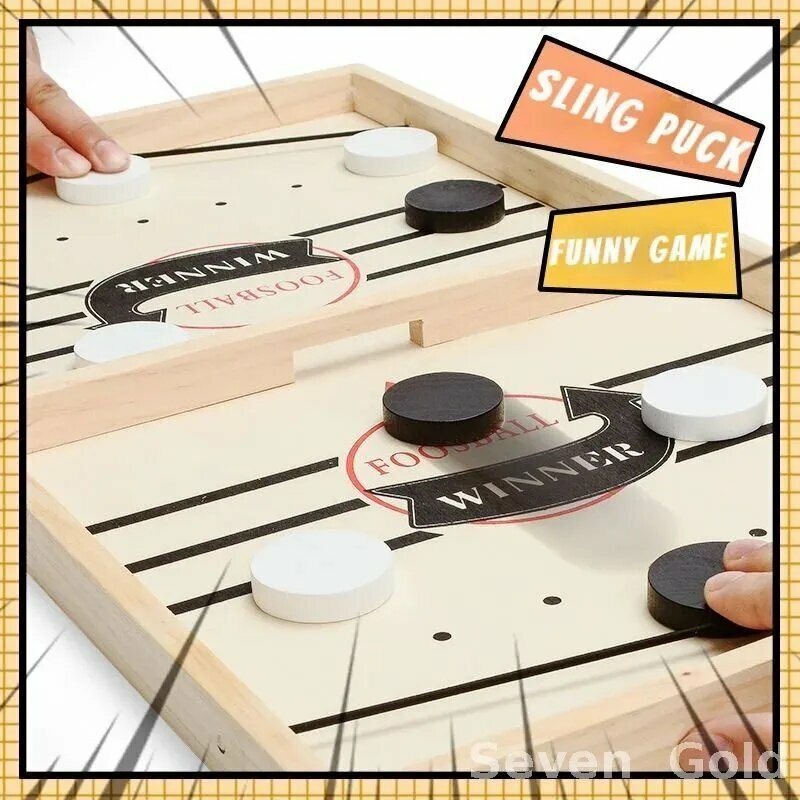 Эксклюзивный набор для развлечений Foosball Winner с элементами хоккея, шашек и слингпака предназначен для аудитории всех возрастов