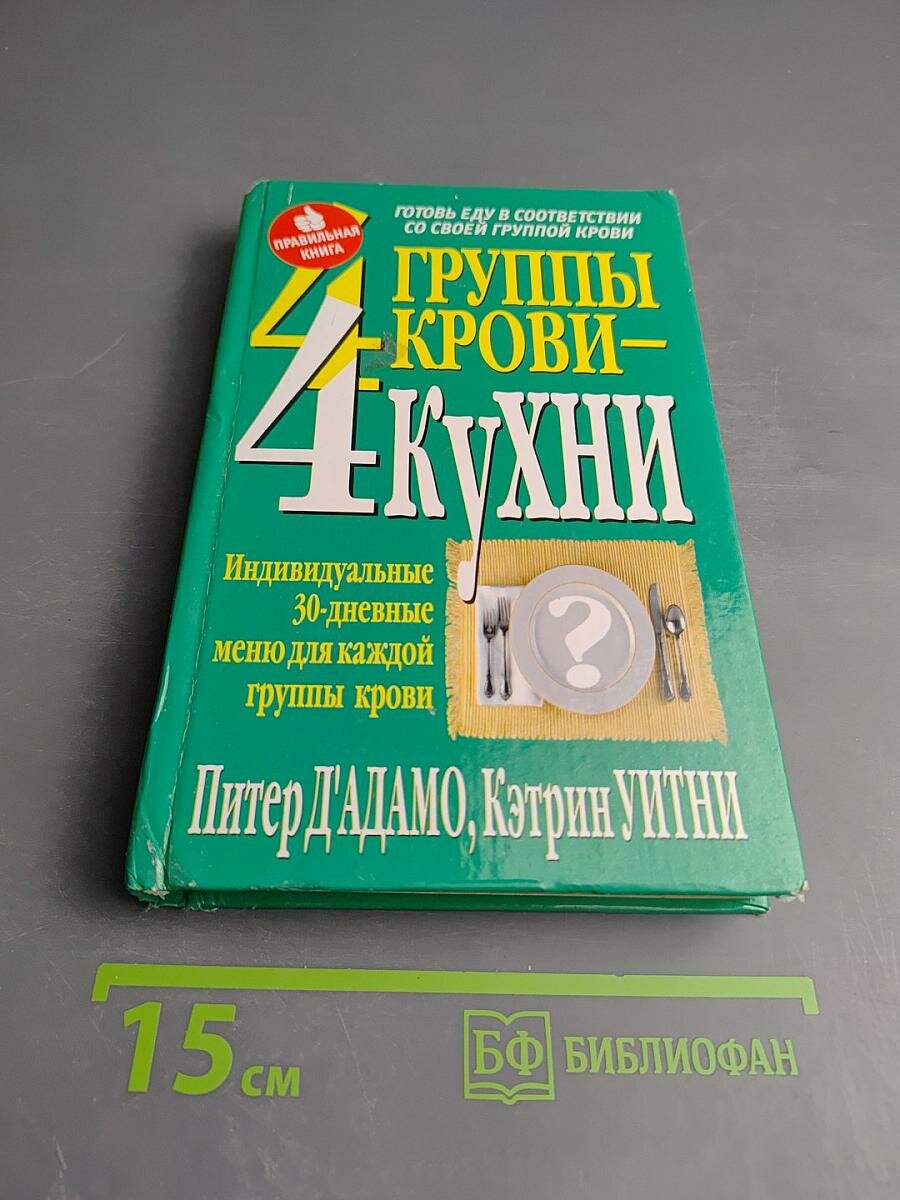 4 Группы крови — 4 Кухни