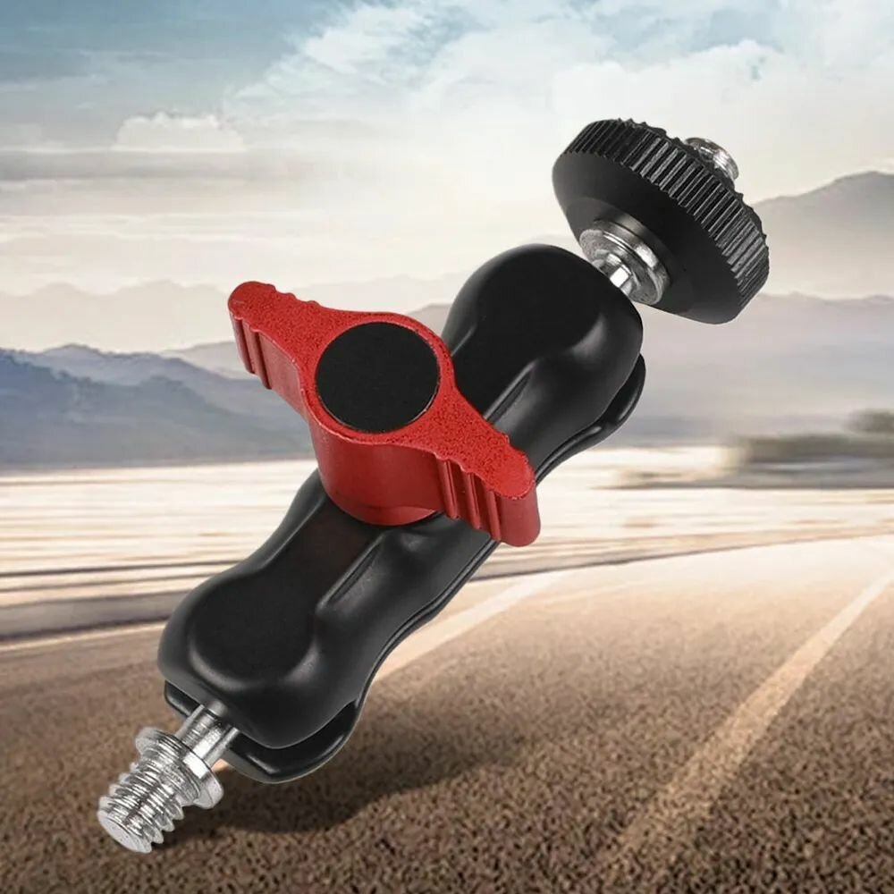 Маленький зажим-струбцина для фотооборудования с поворотом на 180 градусов, металлический