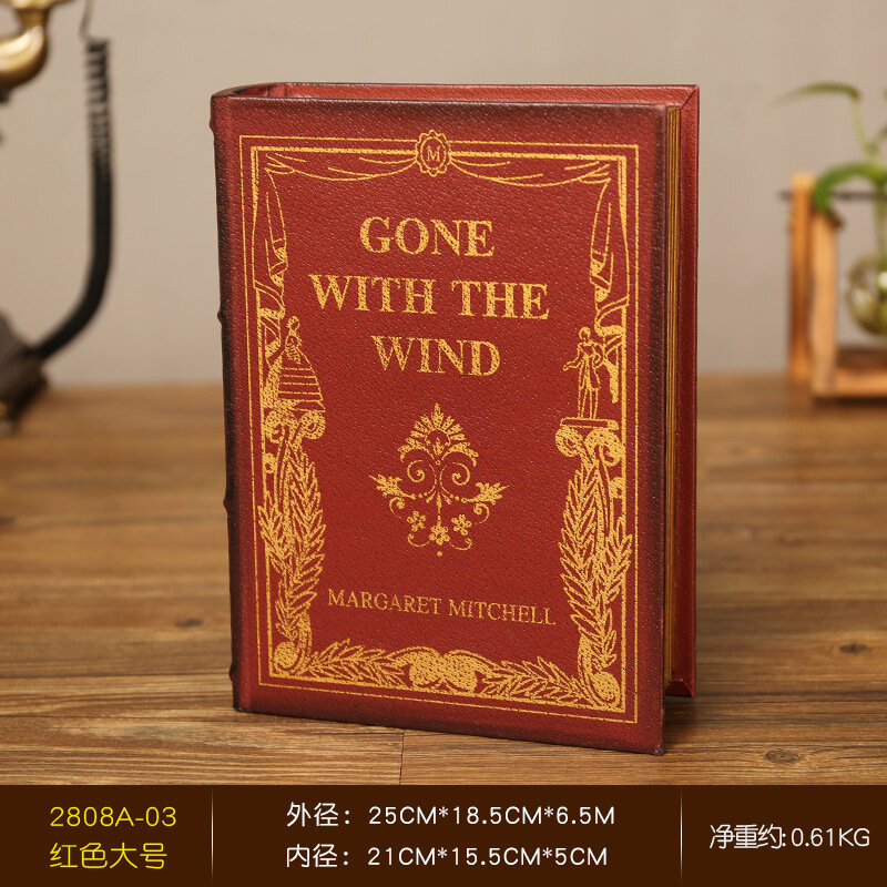 2026 Европейский ретро имитация книги, персонализированное украшение для гостиной, кабинета, отеля, офиса, декоративная поддельная книга, реквизит для фотографии