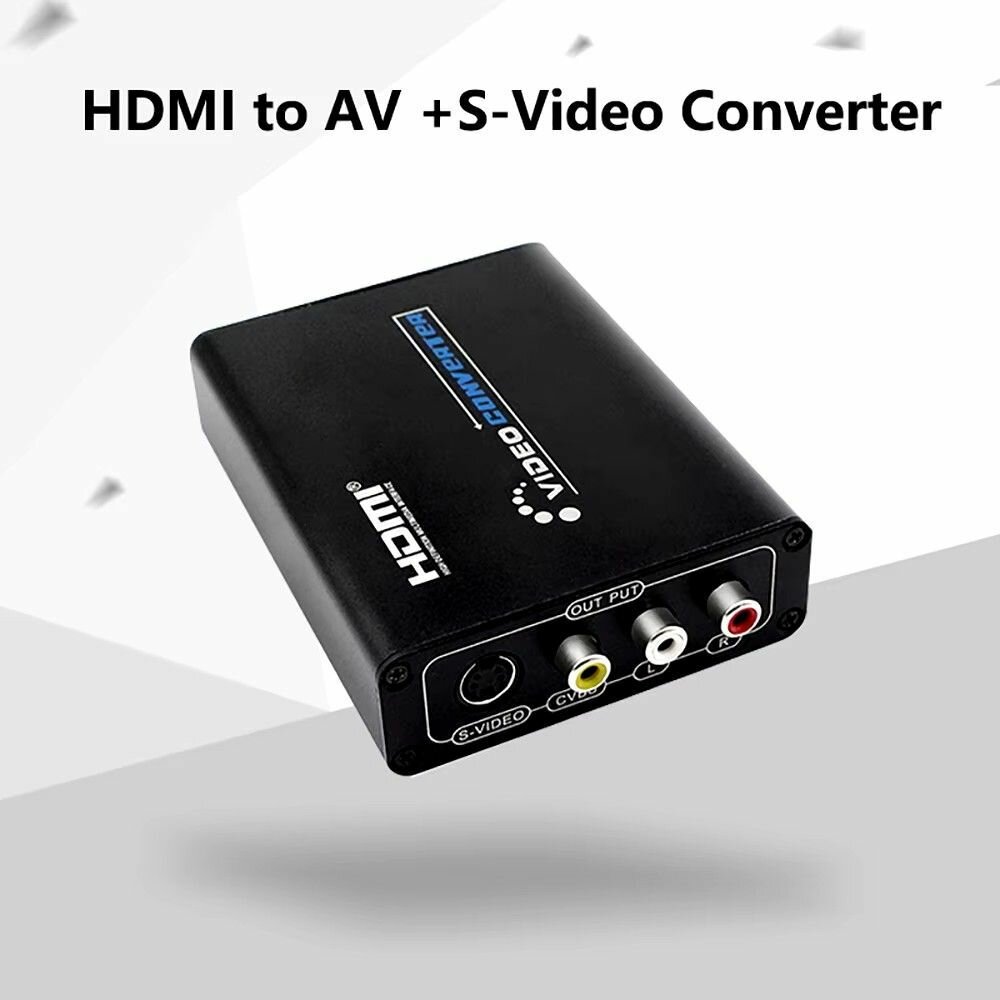 Адаптер-переключатель видеоконвертера HDMI-AV Svideo CVBS L/R с поддержкой 1080p 3RCA PAL/NTSC для ТВ-приставки Blue-Ray DVD для аналоговых ТВ конвертер видеосигнала для приставок