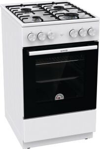 Плита Газовая Gorenje GG5A12WH белый (без крышки) реш.сталь