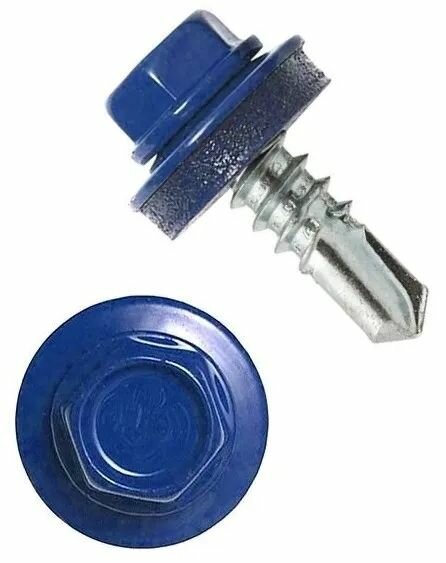 Саморезы кровельные ш/г синий RAL 5005 5,5 x 25 ( 1 кг)