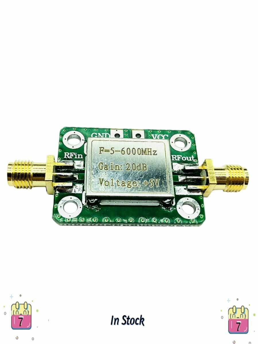 ВЧ-усилитель мощности экранирующей оболочкой 5M-6GHz Усилитель широкополосного сигнала 20 дБ с высоким коэффициентом усиления
