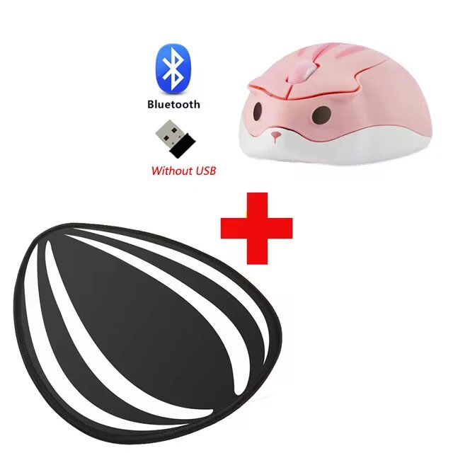 DIGIBLUSKY Беспроводная мышь хомяк DM Pink WithPad