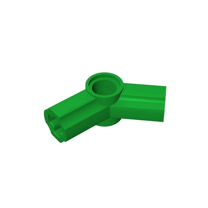 Зеленый угловой разъем оси и штифта GOBRICKS, 040