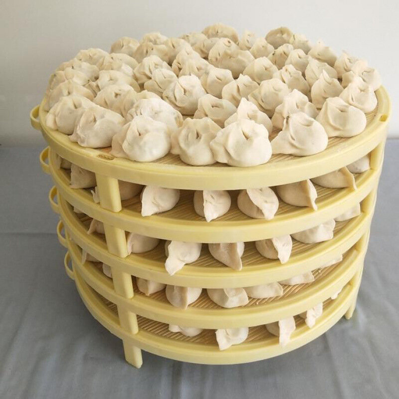 Многоярусная подставка для пельменей с дополнительными уровнями, подставка для выпечки, подставка для пельменей с приподнятыми ножками, круглый поднос для домашнего использования.