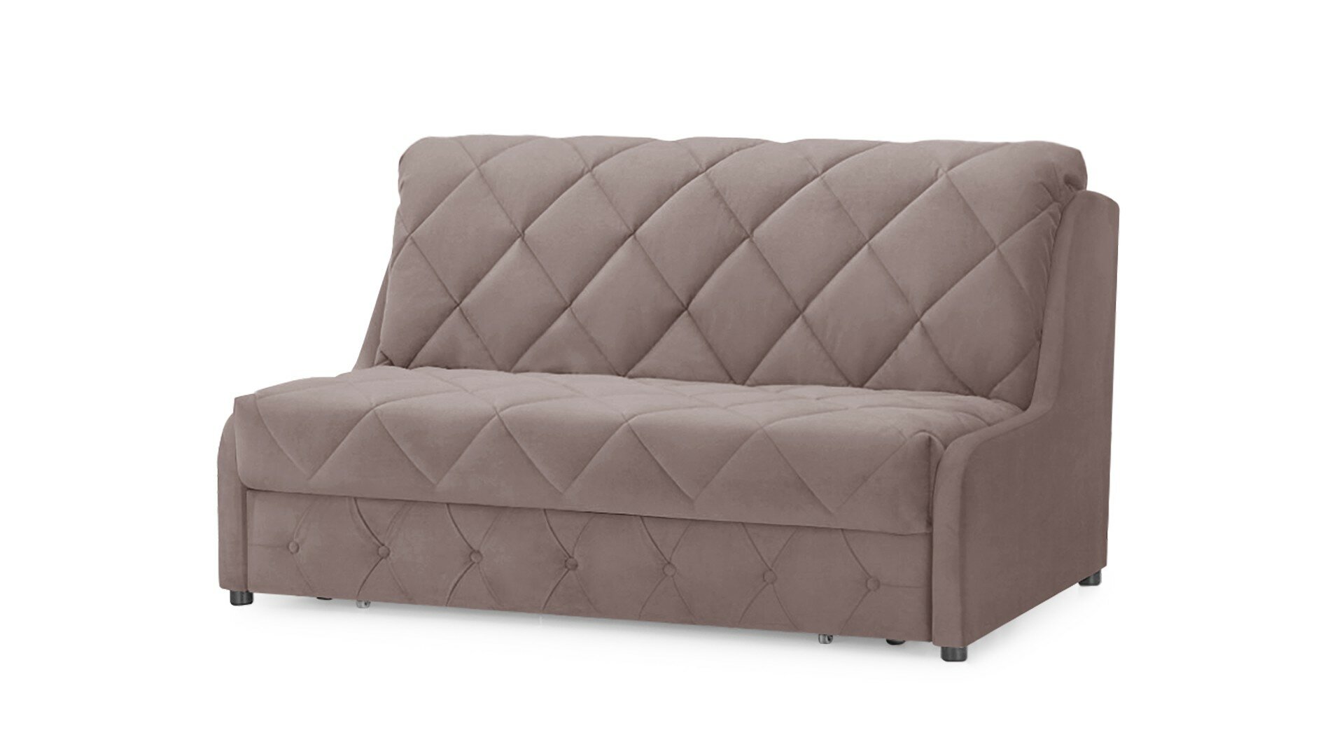 Диван Римус 2 Лайт Velutto 37 NEW 138x110x92 см, розовый Велюр, аккордеон GOODFORM