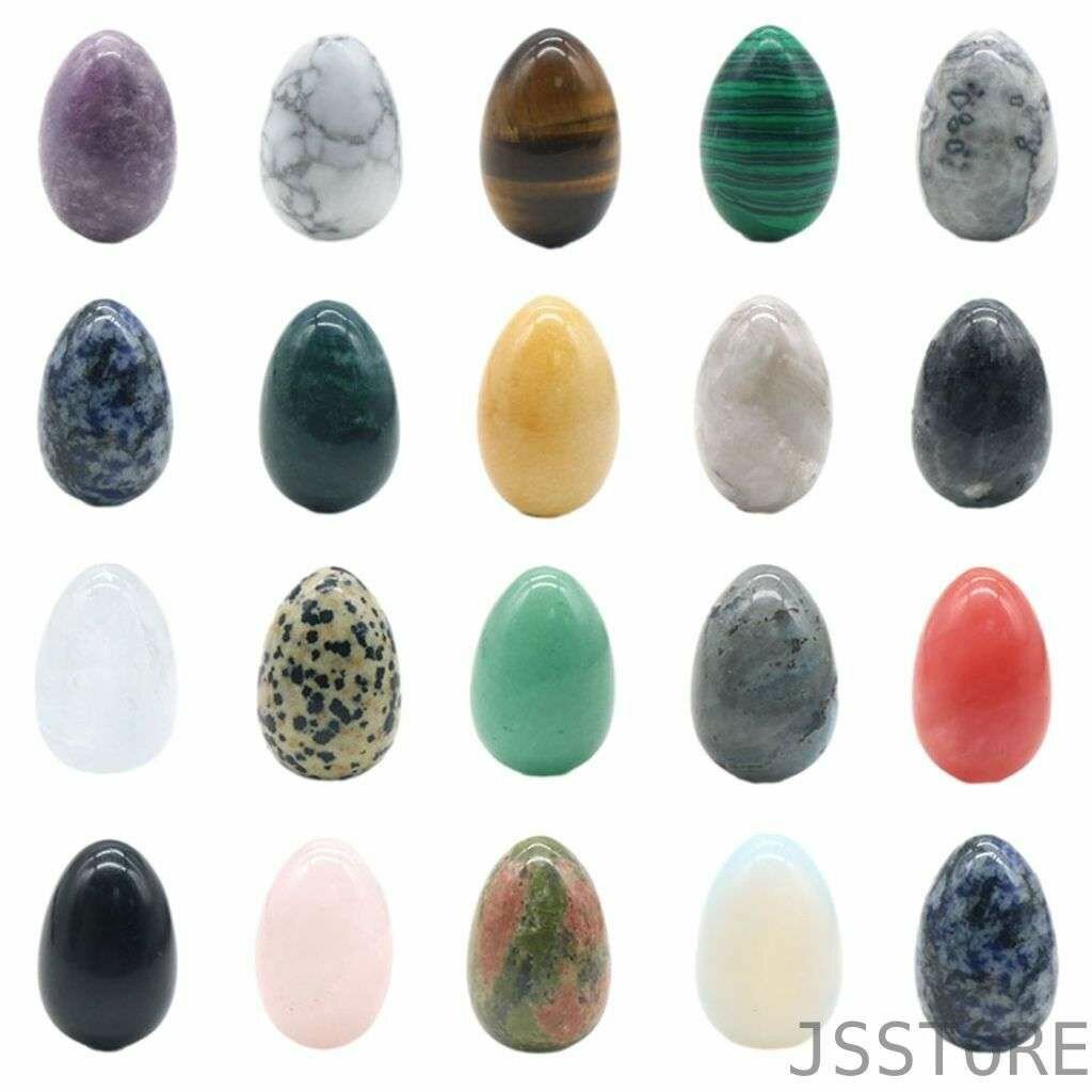 Пасхальные яйца,20шт Коллекция хрустальных камней в виде кувшинок, Целебные камни, Яйца, Украшения в форме яиц