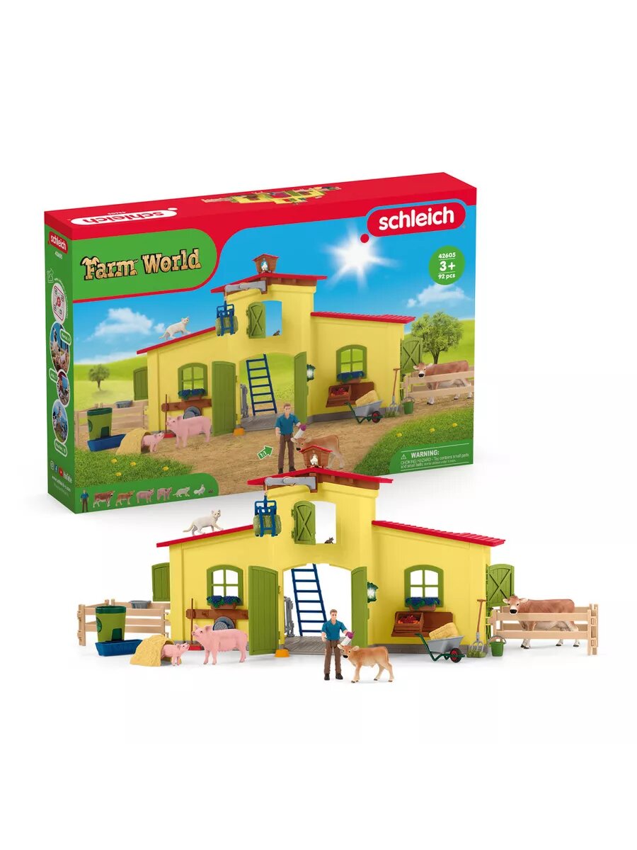 Набор Farm World Ферма с хлевом и животными