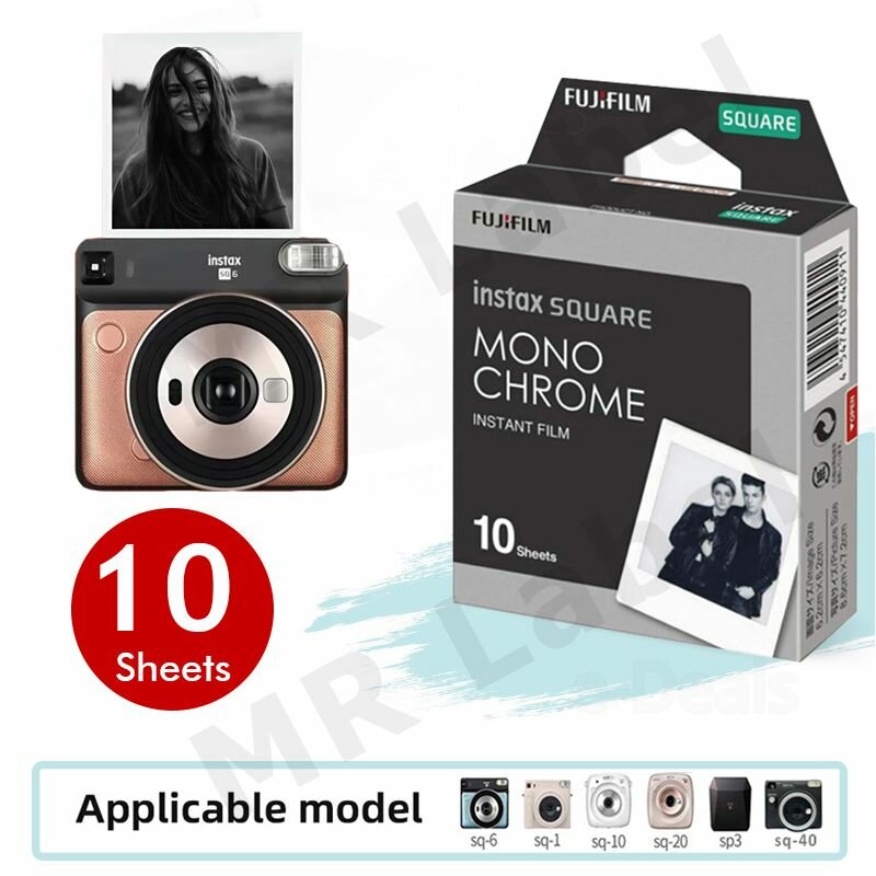Картридж для Fujifilm Instax Square SQUARE Monochrome 10 снимков черно-белая квадратная 10 кадров