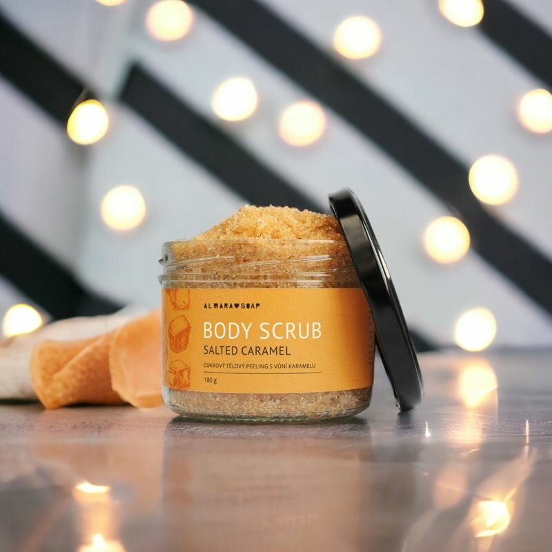 Almara Soap сахарный скраб для тела от целлюлита Salted Caramel 180 мл