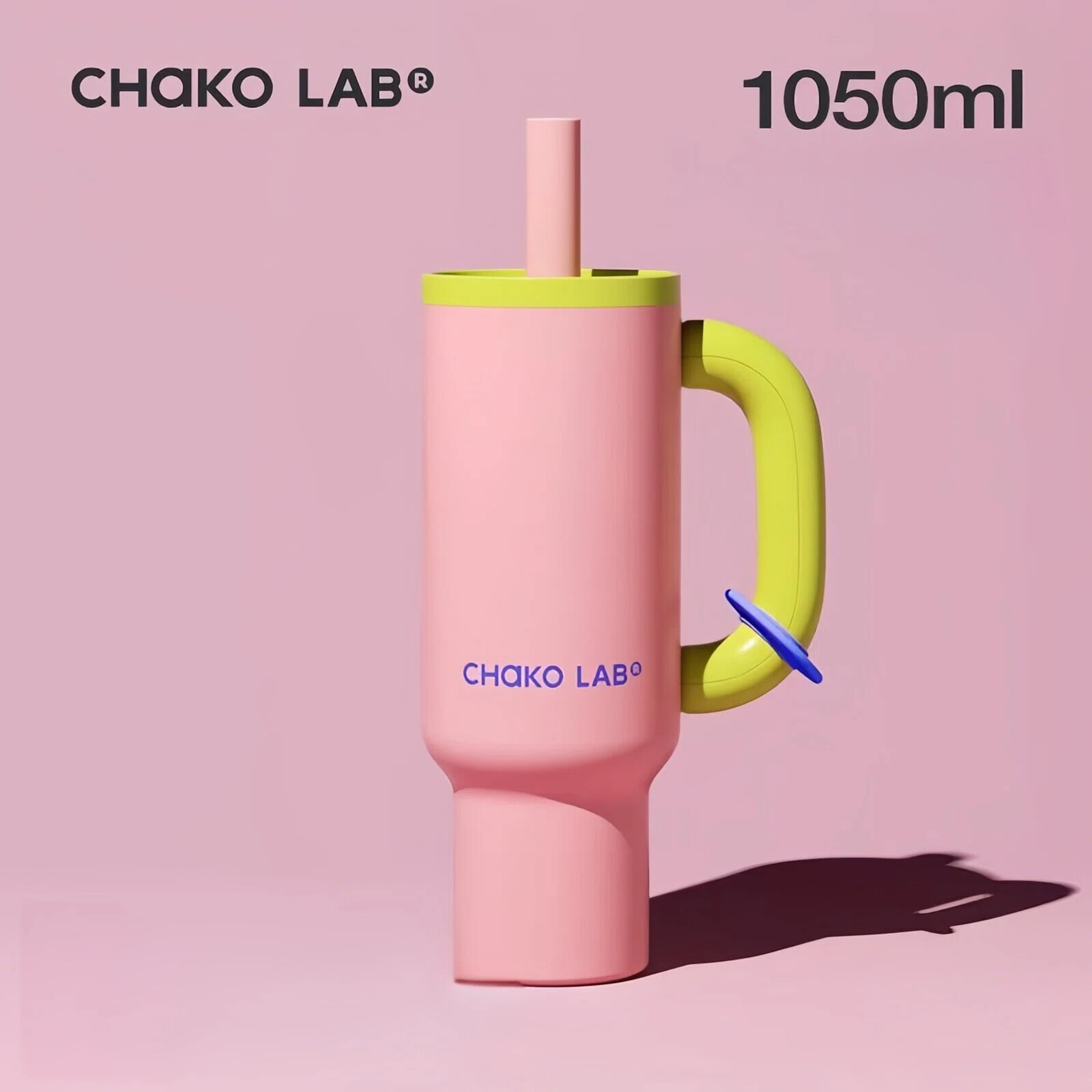 Chako Lab, Термокружка для воды, 1000 мл (Розово-Голубая)