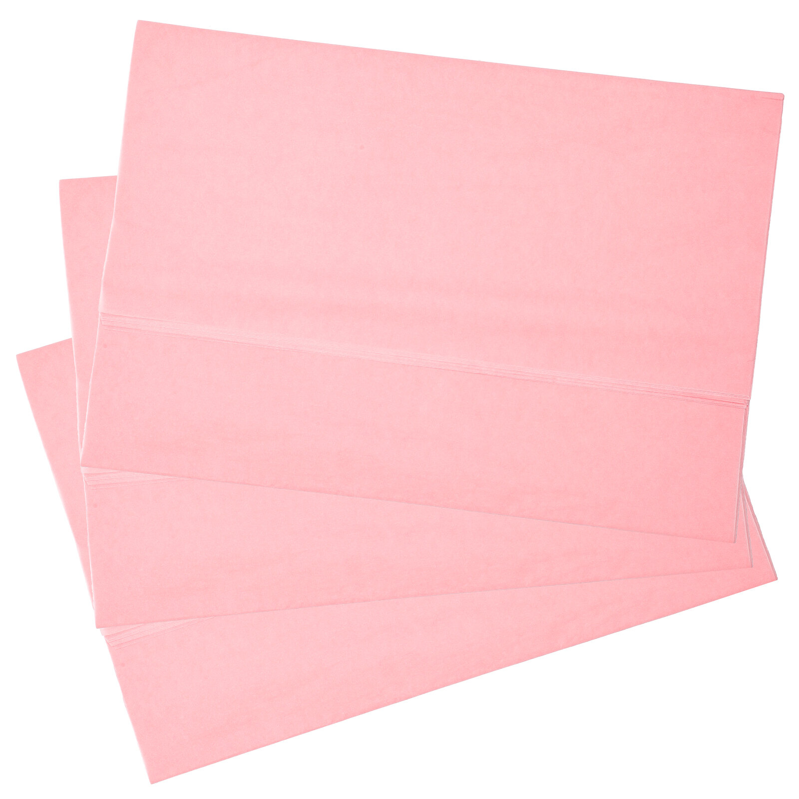 Упаковка, выложенная тонкой бумагой, подарочная оберточная бумага для цветов (18 г, светло-розовая), 40 листов/упаковка, 3 упаковки по 120 штук.