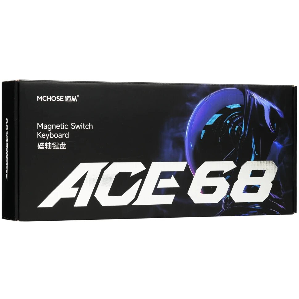 Клавиатура проводная MCHOSE Ace 68, магнитная, белый, Ice Blue Magnetic Switch