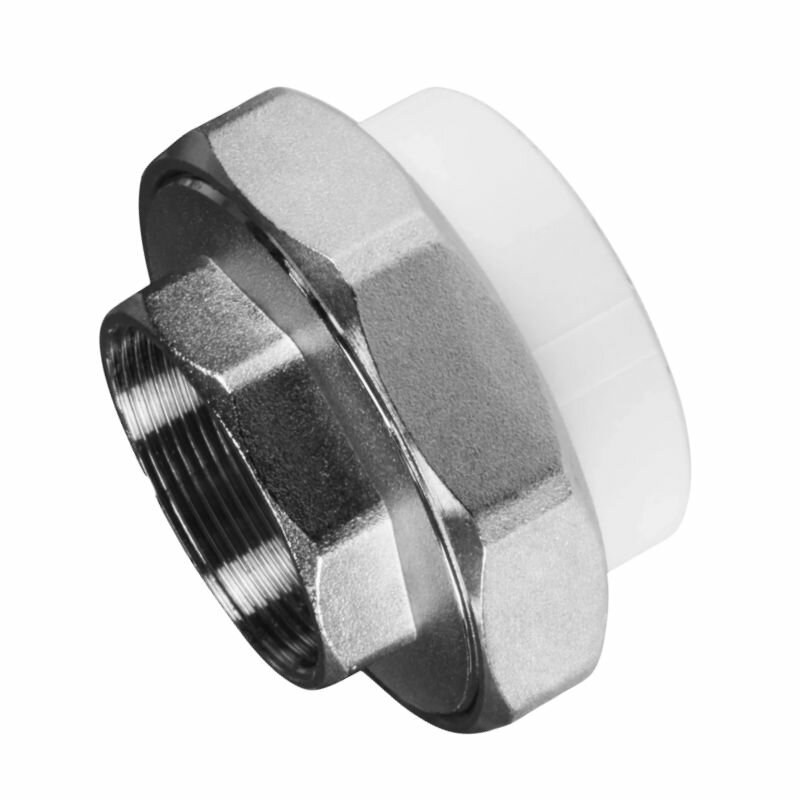 Муфта PP-R комбинированная под ключ белая ВР Дн 40х1 1/4" VALFEX 10134040